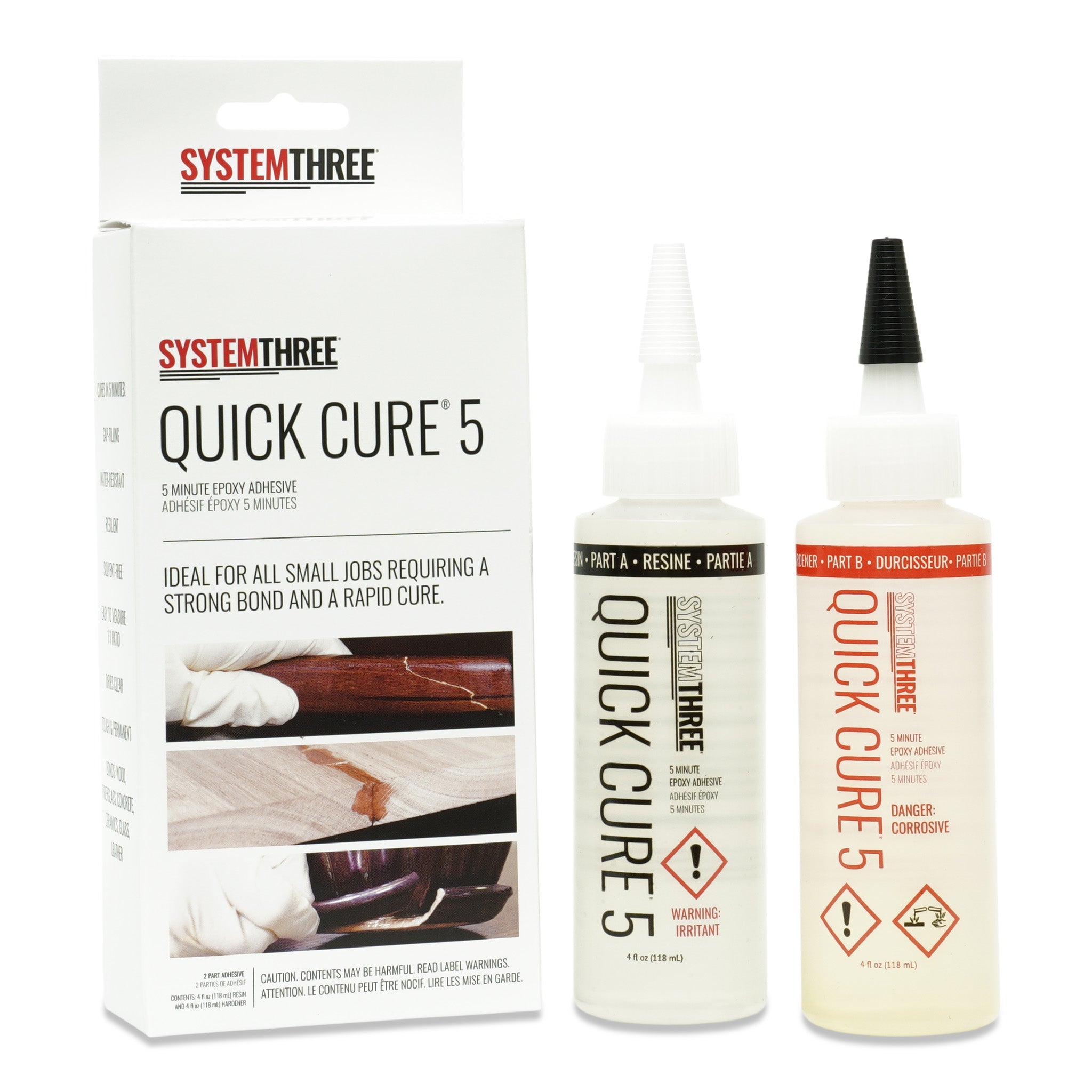 Quick Cure-5 | 5 Minute Epoxy Glue - System Three Resins