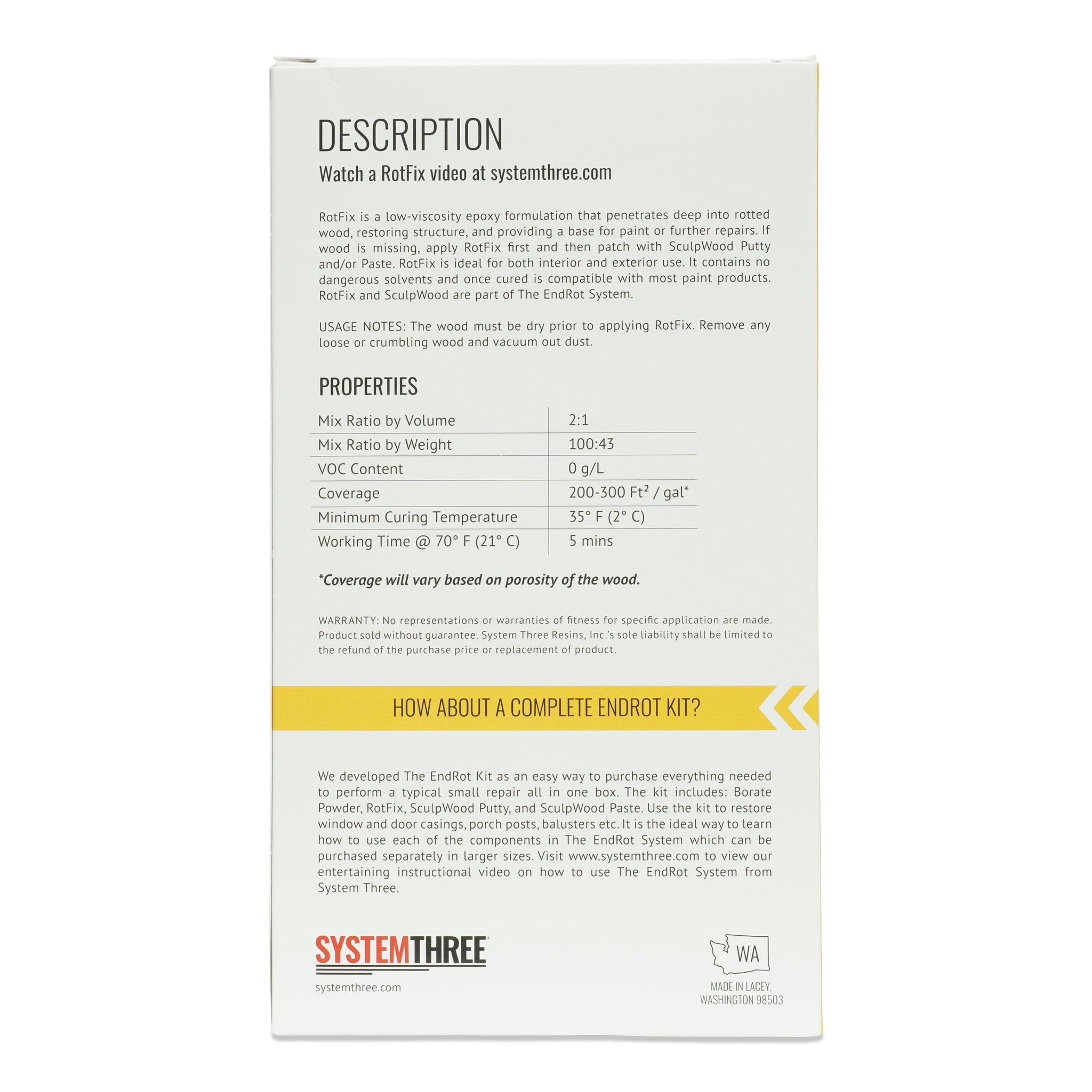 RotFix | Penetrating Epoxy Wood Sealer - System Three Resins