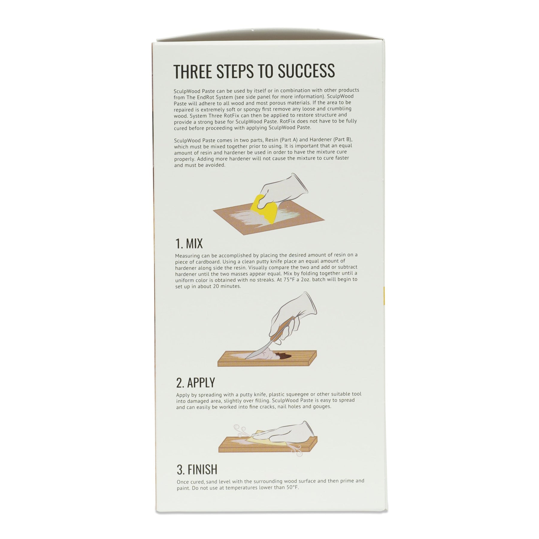 SculpWood Paste | Spreadable Epoxy Wood Filler Paste - System Three Resins