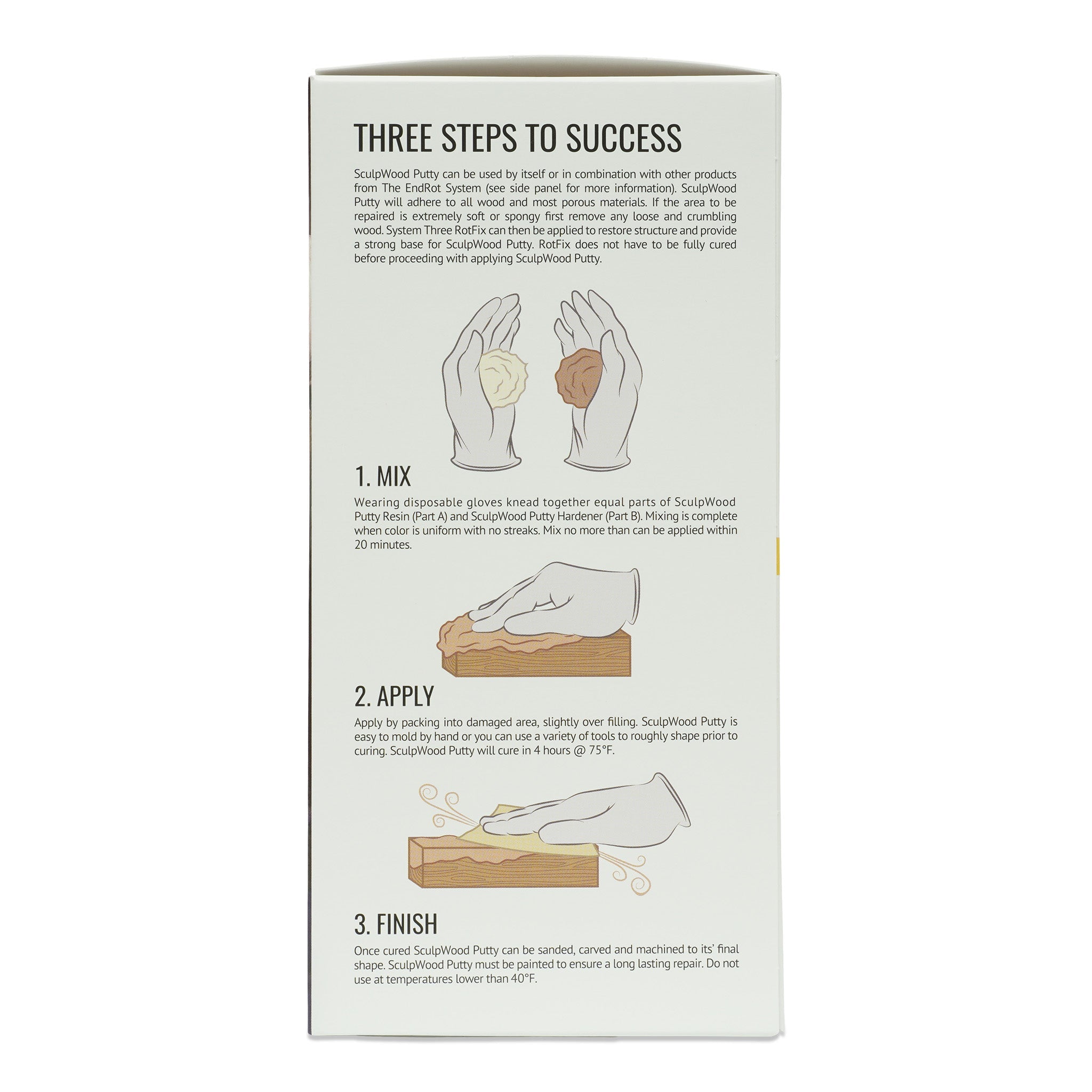 Sculpwood Putty | Moldable Epoxy Wood Filler Putty - System Three Resins