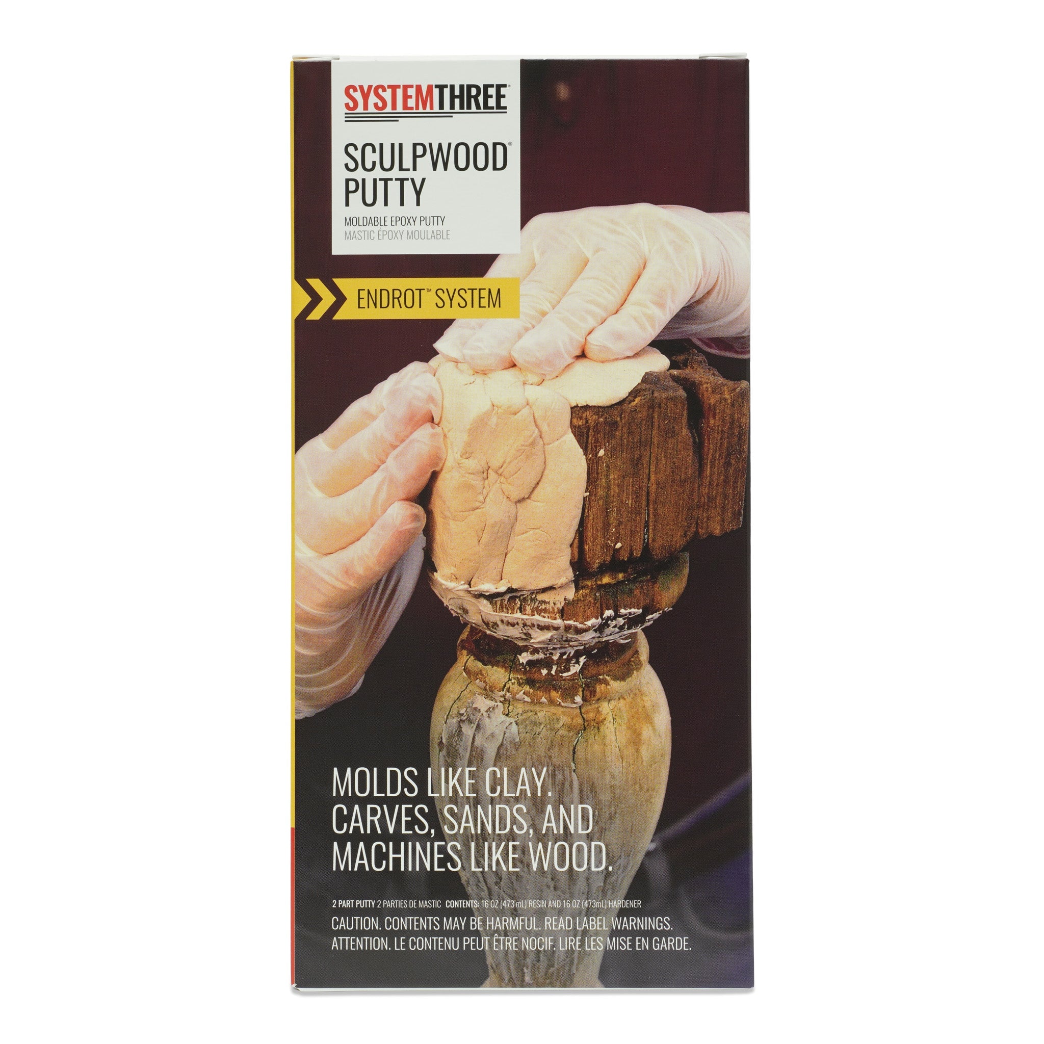 Sculpwood Putty | Moldable Epoxy Wood Filler Putty - System Three Resins