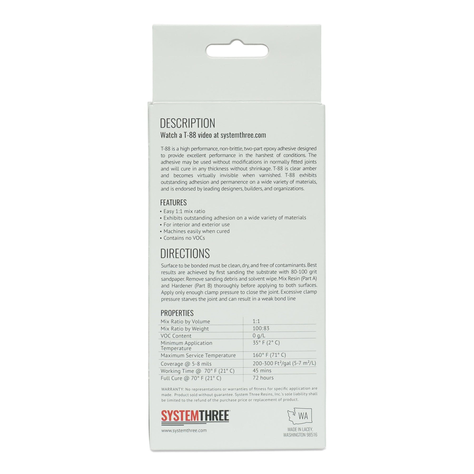 T-88 | Structural Epoxy Adhesive - System Three Resins